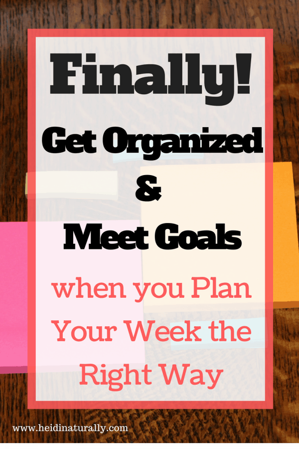 How to Get Organized & Achieve Goals with Post It Notes - Free Printables